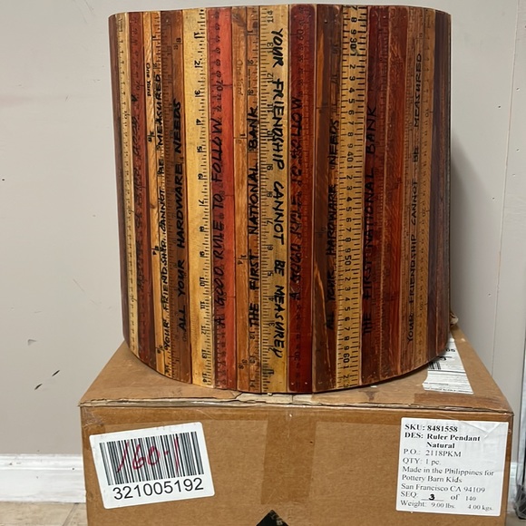 Pottery Barn Kids | Other | Pottery Barn Kids Ruler Lamp Shade | Poshmark